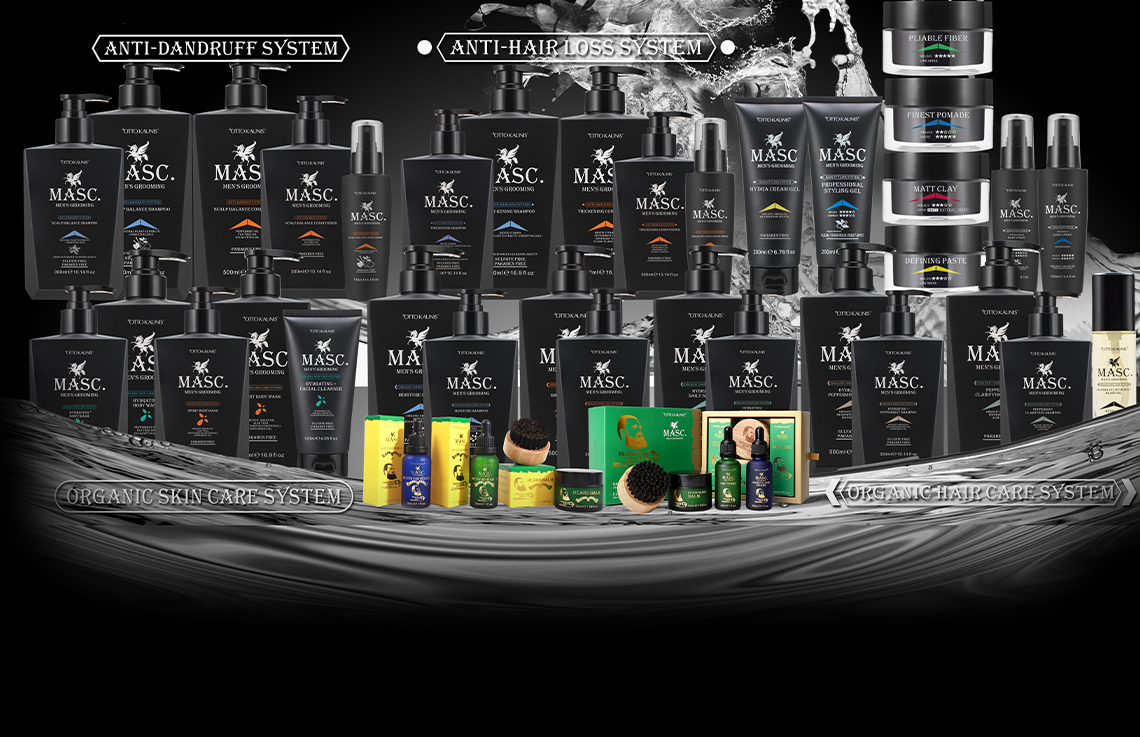 MASC MEN'S GROOMING Shampoo, Conditioner, Hair Spray, Styling Gel, Body ...